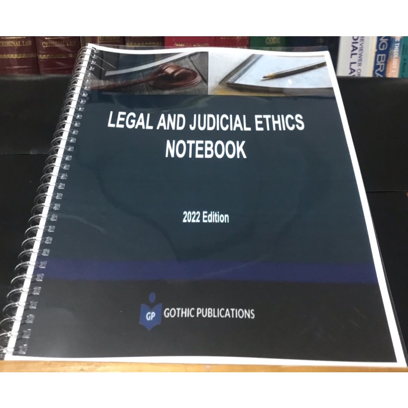 (Codal) Legal and Judicial Ethics Notebook (2022 Edition) | Shopee ...