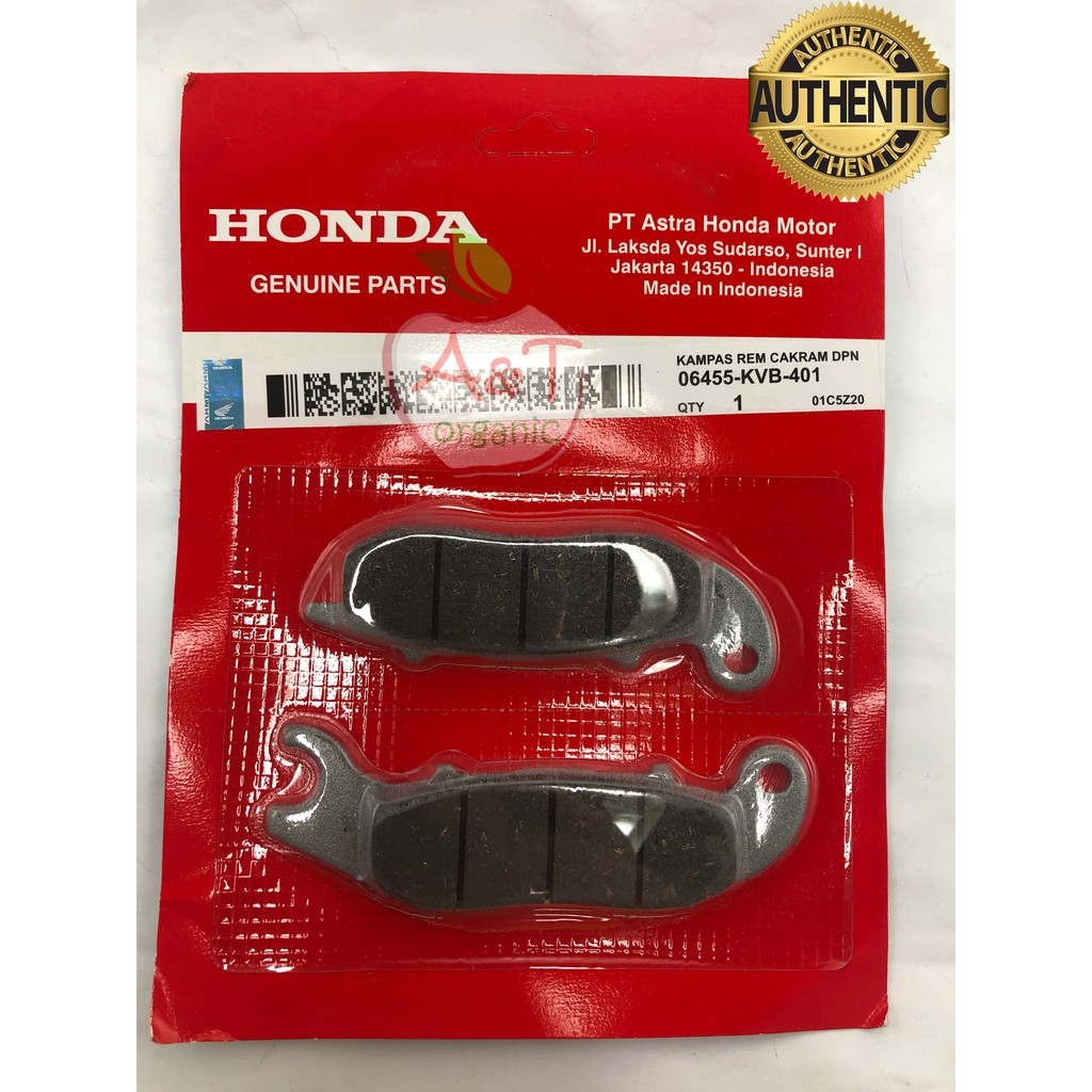 KVB HONDA Brake Pad KVB - FRONT - ADV 150 ABS PCX 150 ABS CRF 150L CRF ...