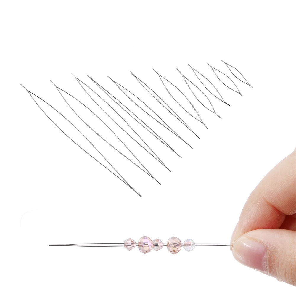 St.Kunkka Beaded Needle/Big Eye Beading/Stainless Steel Material Bead ...