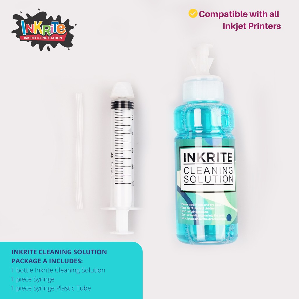 Inkrite Printer Cleaning Solution for Inkjet Printers, 100 ml | Shopee ...