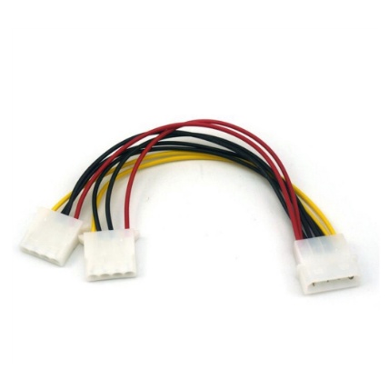 18cm 2 Way 4 pin PSU Power Splitter Cable LP4 Molex 1 to 2 | Shopee ...