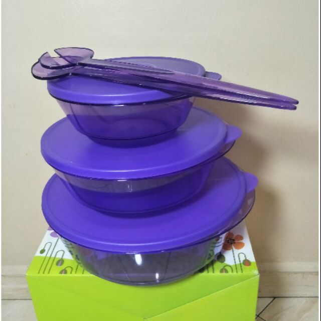 Tupperware Stackable set 1.0L /2.0L /3.5L(3)pcs set | Shopee Philippines