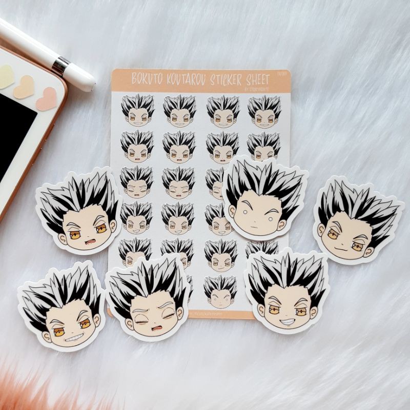 Bokuto Sticker Set | Haikyuu Sticker | Gadget Stickers | Journal ...