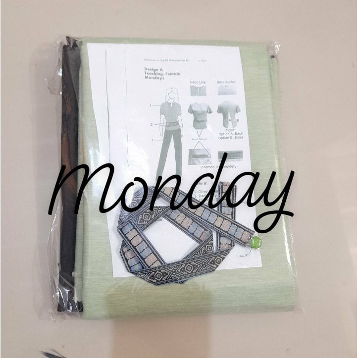 DepEd Teaching Uniform For Ladies (FABRIC WITH ACCESORIES AND ...