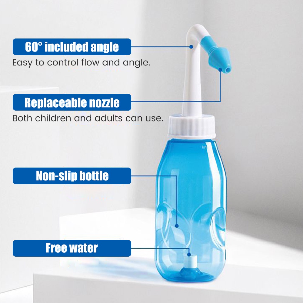Waterpulse Nose Wash Neti Pot Nose Sinus Wash Cleaner Bottle 300/500M ...