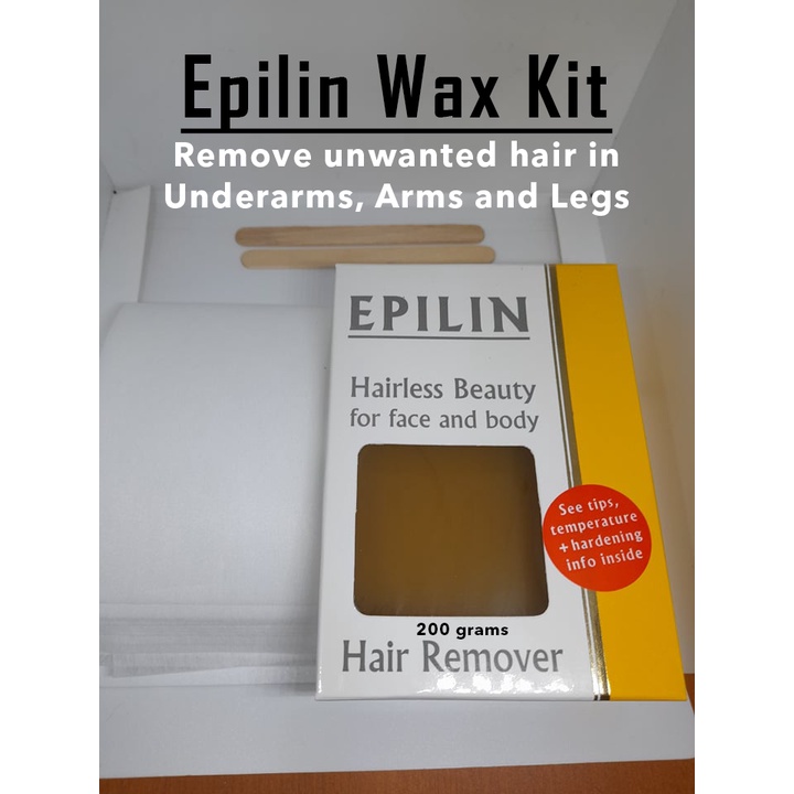 Epilin wax Sugar Wax and Natural Beeswax Kit - 100% natural hot sugar ...
