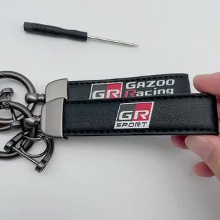 Toyota TRD Sport Car Keychain Leather Key Chain Key Ring For VIos Yaris ...