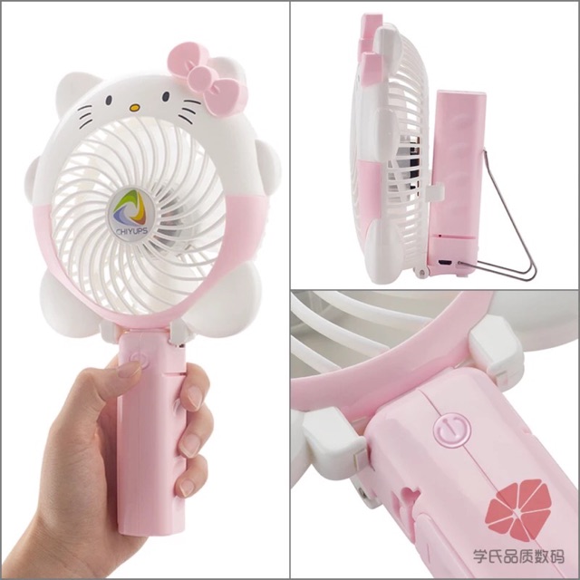 Hello kitty Mini fan chargeable | Shopee Philippines