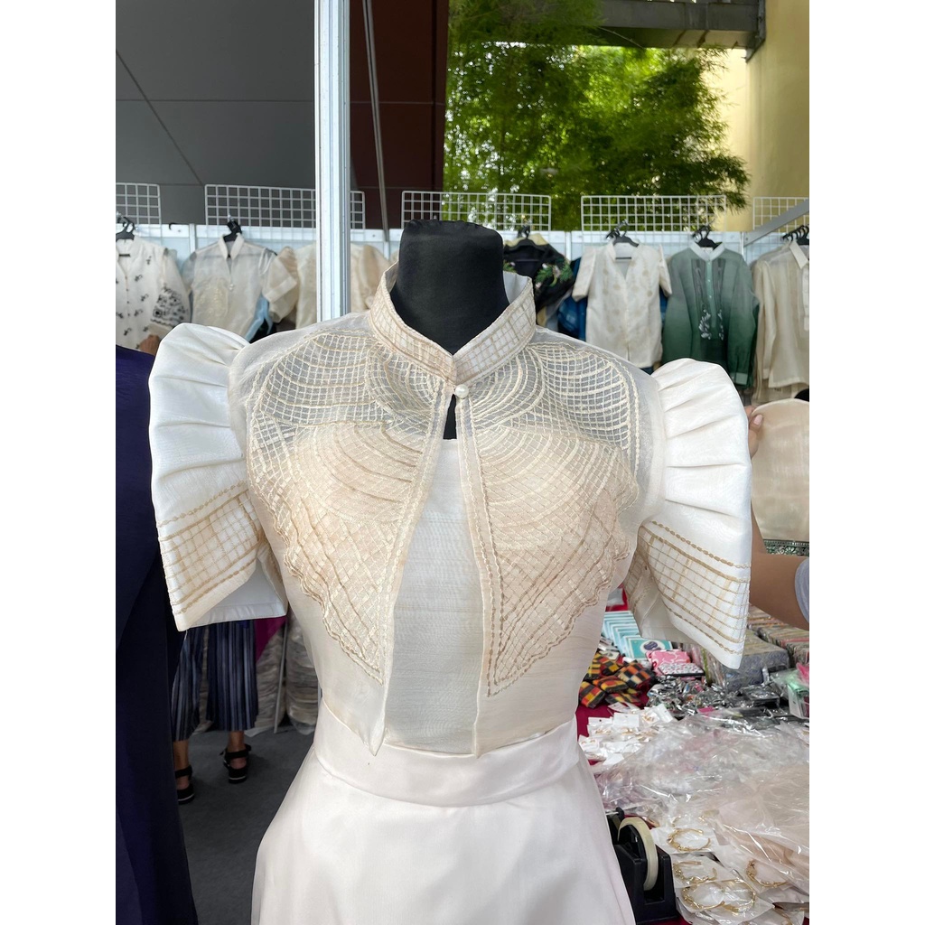 Filipiniana Mestiza Bolero Modern Top 001-VILMA | Shopee Philippines