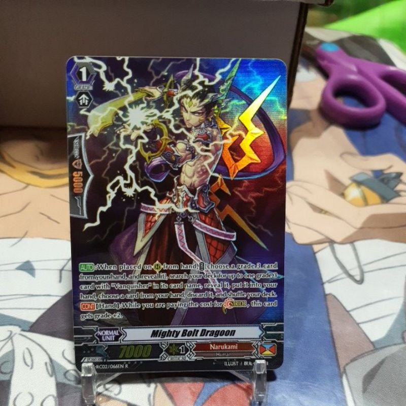 MIGHTY BOLT DRAGOON R GRC02 CARDFIGHT VANGUARD ENGLISH | Shopee Philippines
