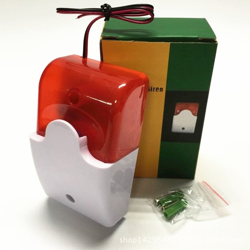Sound and Light Alarm 220v 103 Fire Alarm Horn Anti-theft Flashing ...