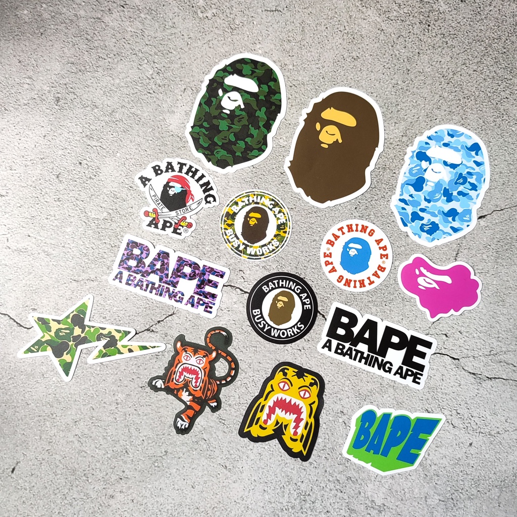 14PCS HYPEBEAST ( A BATHING APE ) VINYL STICKERS | Shopee Philippines