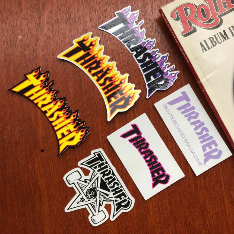 THRASHER PREMIUM STICKER | Premium brand stickers | SKATE SKATE ...