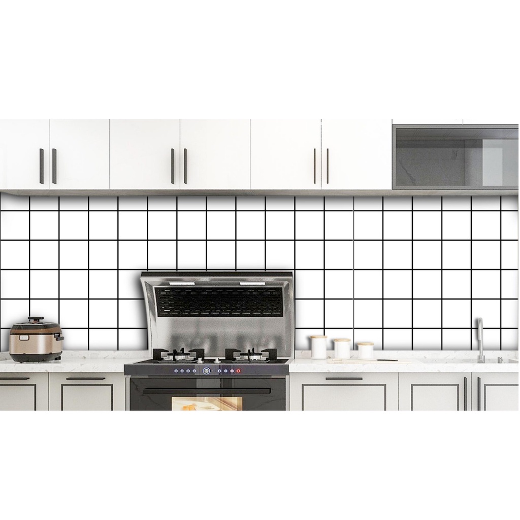 Marble Kitchen decorate Wallpaper Waterproof and Oil proof Stickers ...