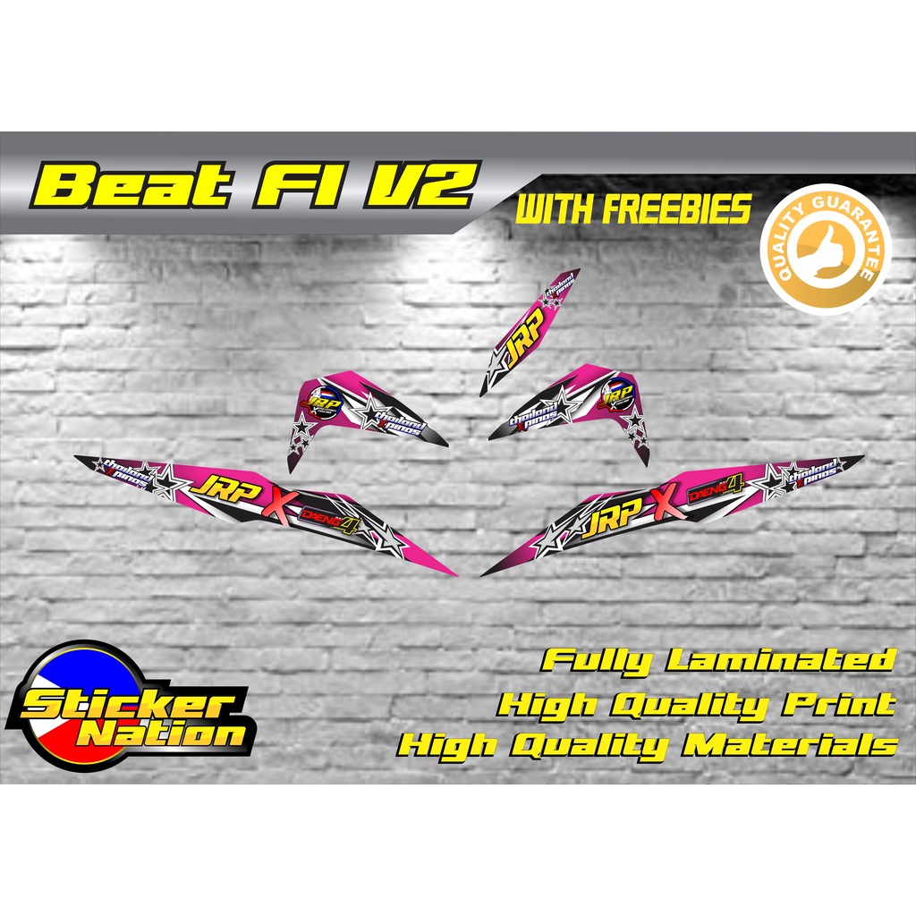 Honda Beat FI V2 Jrp Decal Stripping | Shopee Philippines