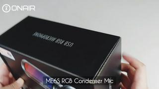 ONAIR ME6S RGB MIC Gaming Condenser Microphone 24bit/192khz | Shopee ...