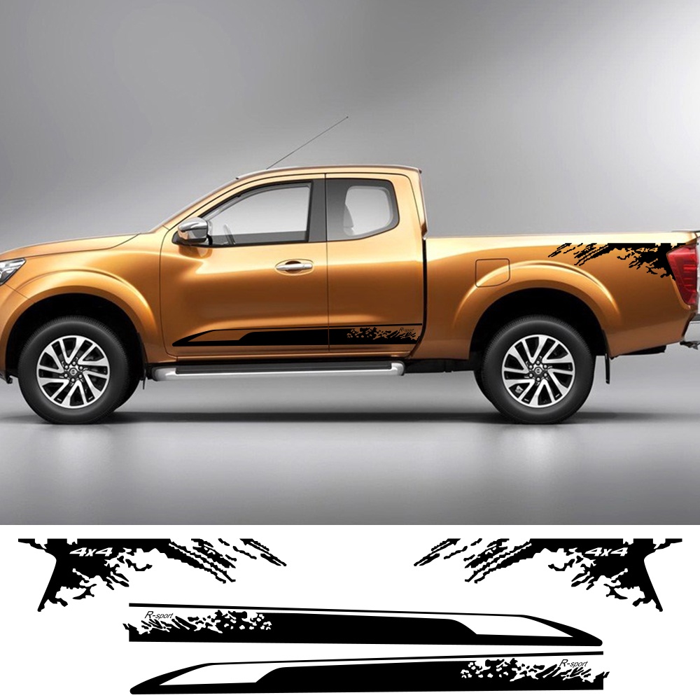 2pcs Stylish Car Side Sticker for Truck NAVARA Nissan NP300 Auto Vinyl ...