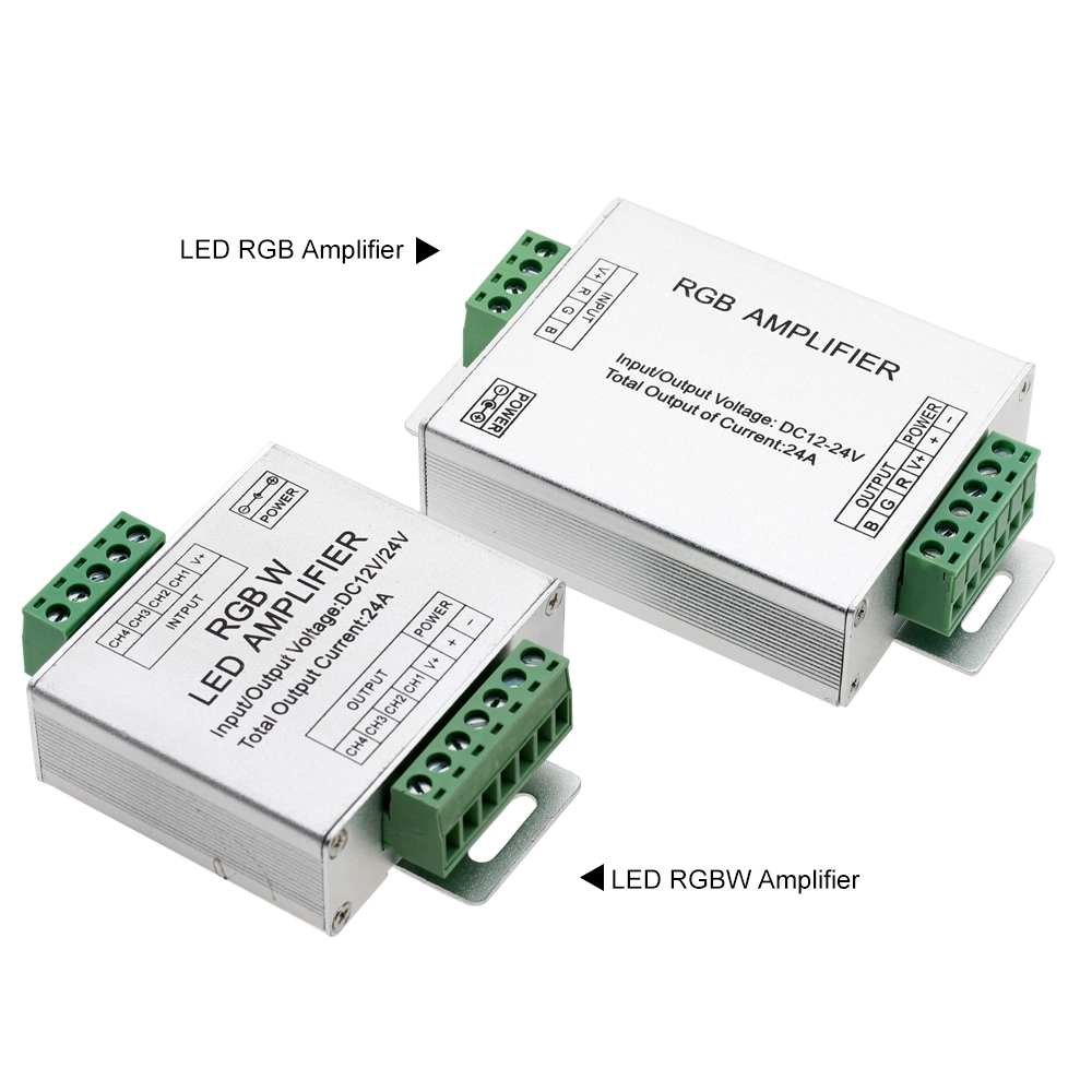 LED RGBW /RGB Amplifier DC12 - 24V 24A 4 Channel Output RGBW/RGB LED ...