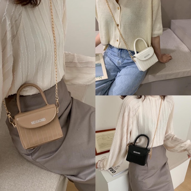 Mini size bag with text | Shopee Philippines