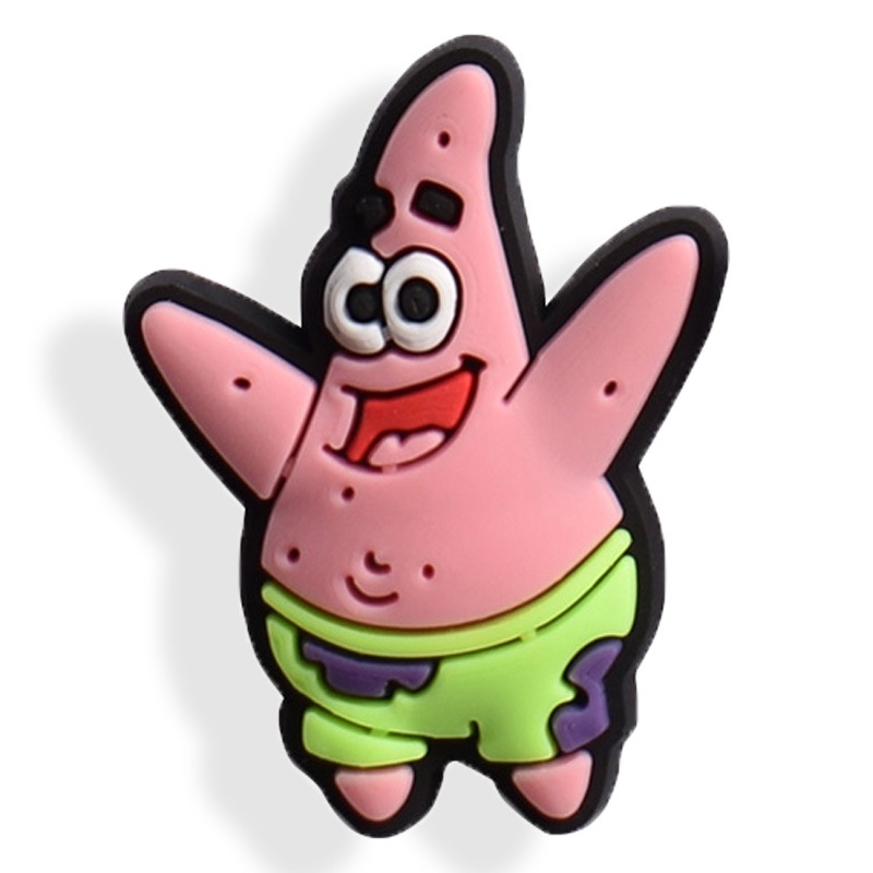 Cartoon SpongeBob Jibbitz Charm Crab Anime Jibits Crocs Snail Shoe ...