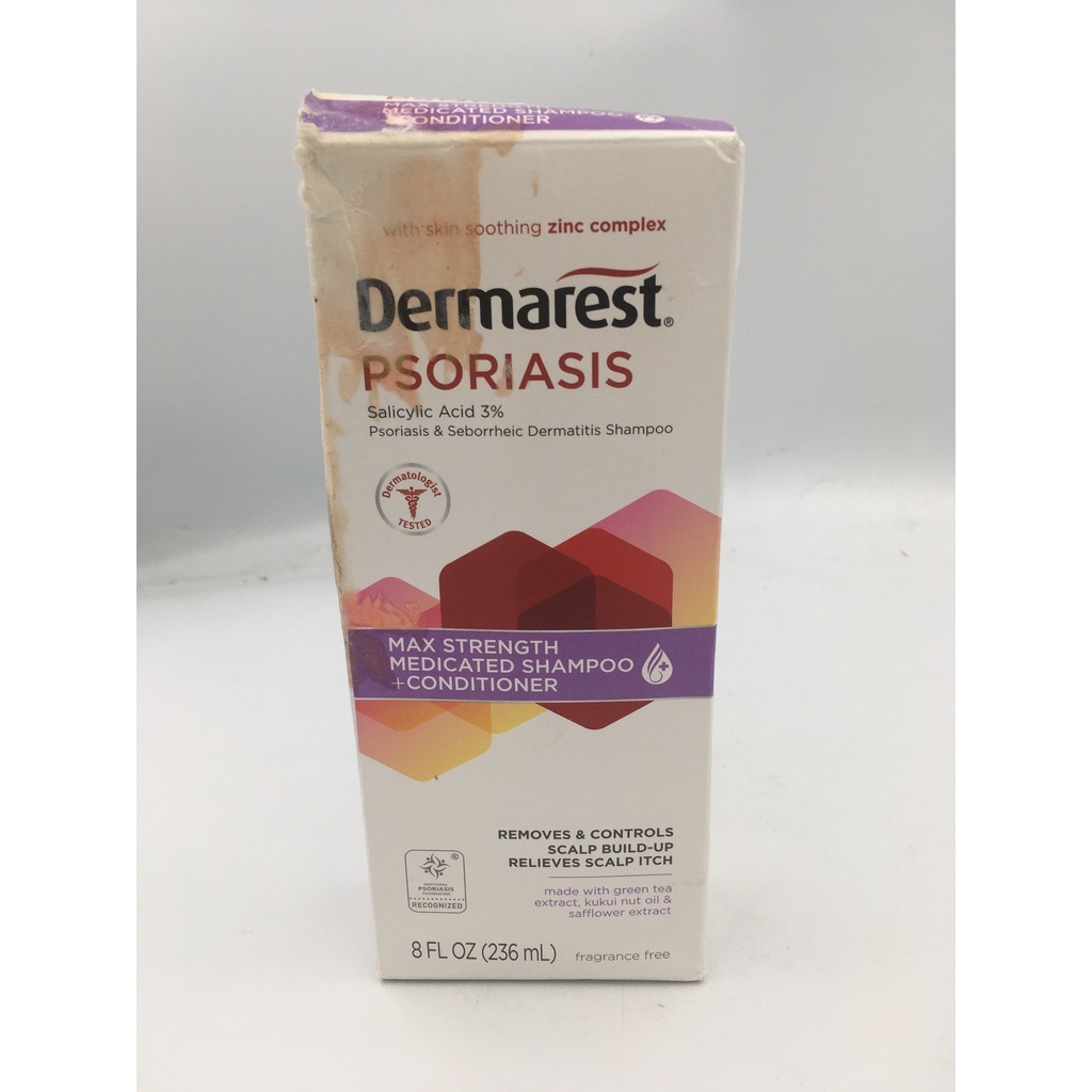 Dermarest Psoriasis Max Strength Medicated Shampoo + Conditioner 8floz ...