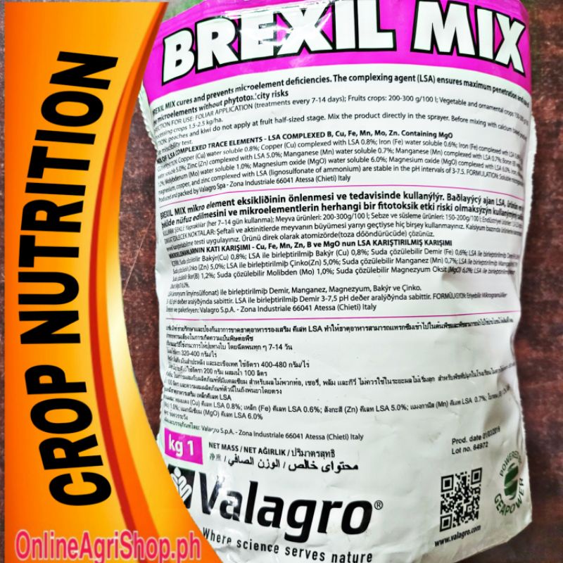 BREXIL MIX FOLIAR FERTILIZER (1 KG) VALAGRO | Shopee Philippines