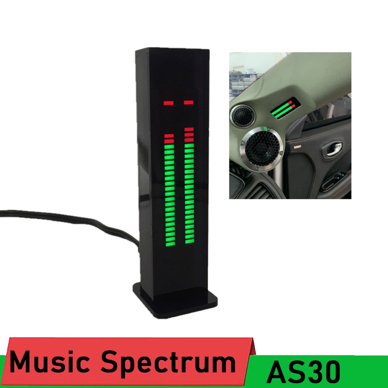 AS30 LED Music Spectrum indicator Board SCM Stereo Level indicator VU ...