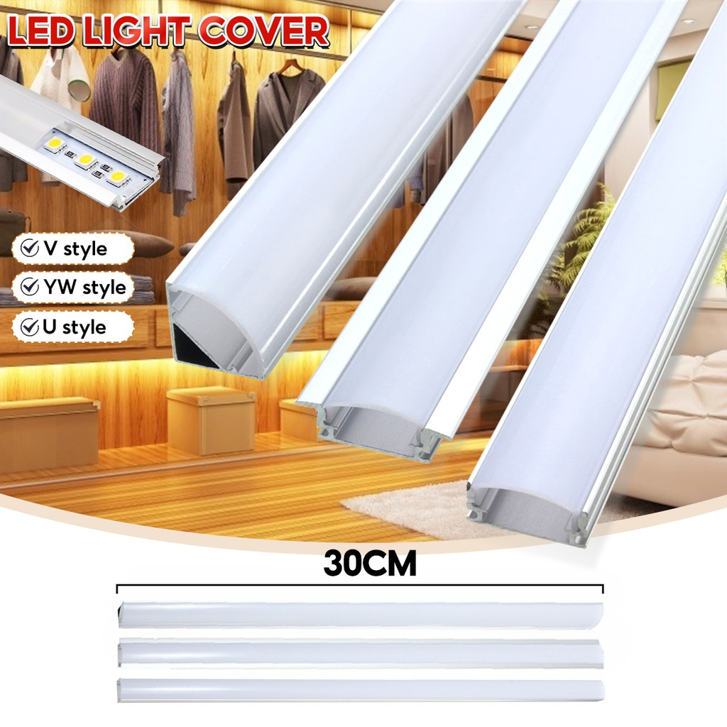 30cm LED Light Strip Bar Light Cover Aluminium case Channel Track ...