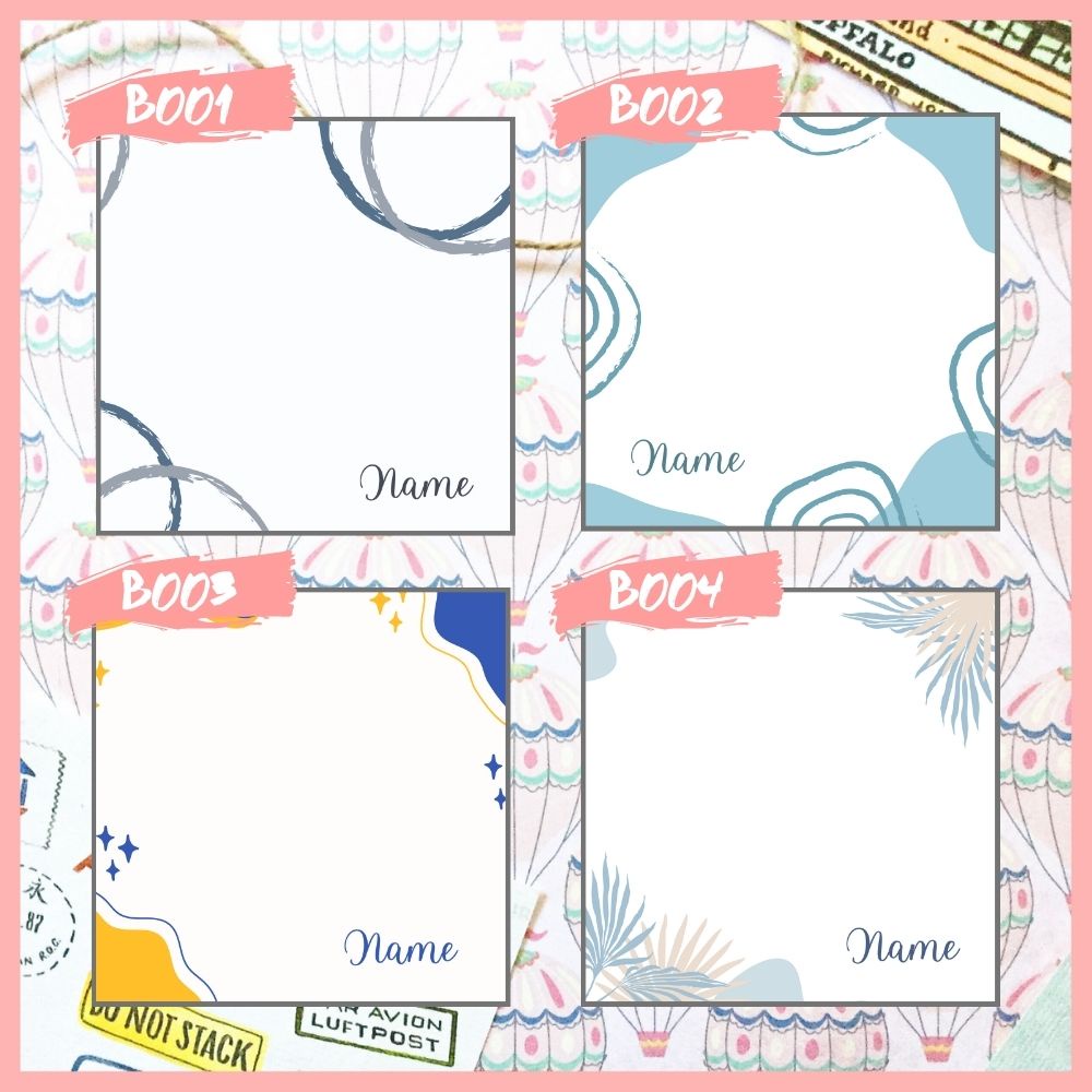 CUSTOMIZED NOTEPAD PERSONALIZED NOTE PAD BLUE MEN NEUTRAL | Shopee ...