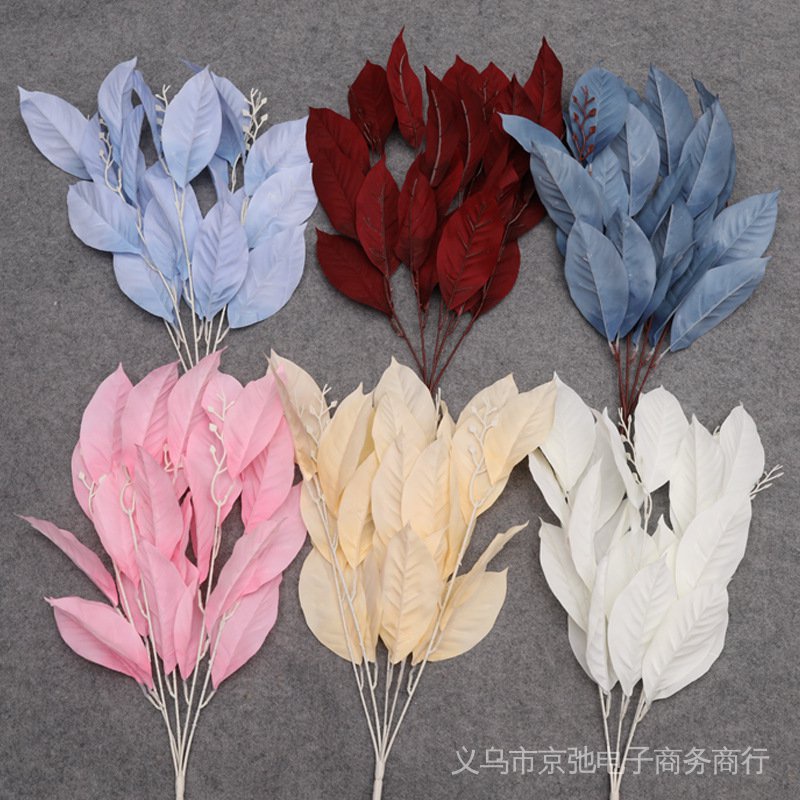 Rubber Leaf Artificial Flower Decoration Arrangement Ground Row Arch ...