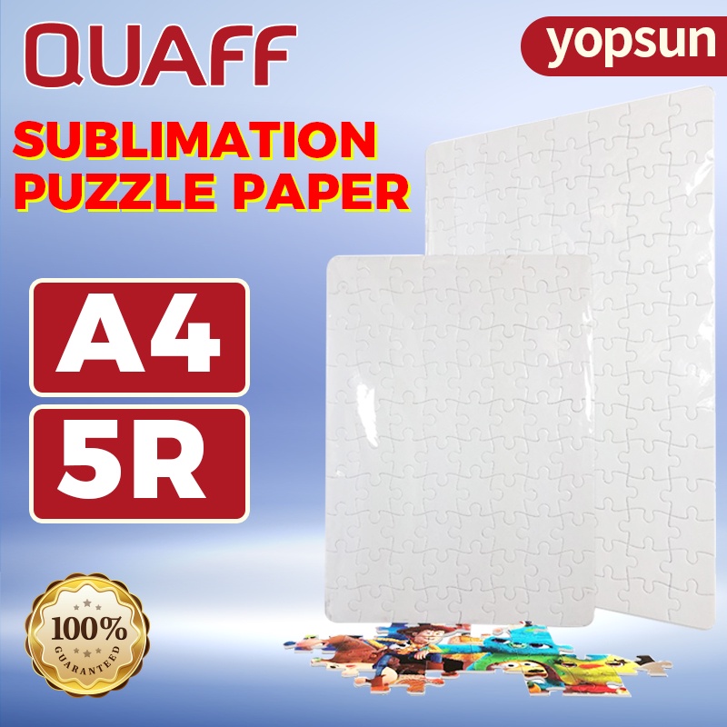Sublimation Printable Puzzle A4 High Glossy (120Pcs/Sheet) | Shopee ...