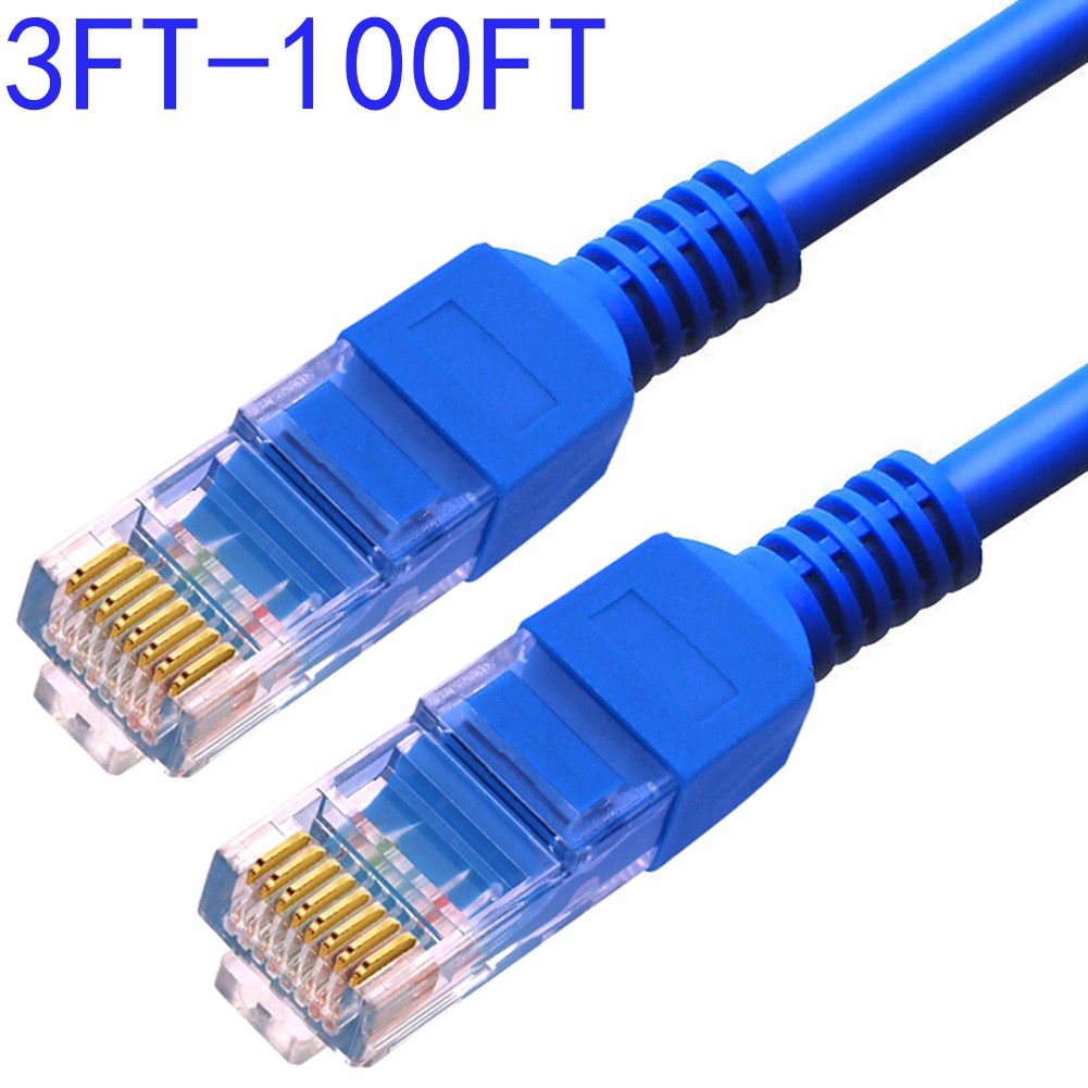 CAT 6 Ethernet Cable (3-100 FT) LAN, UTP CAT6,RJ45,Network,Patch ...
