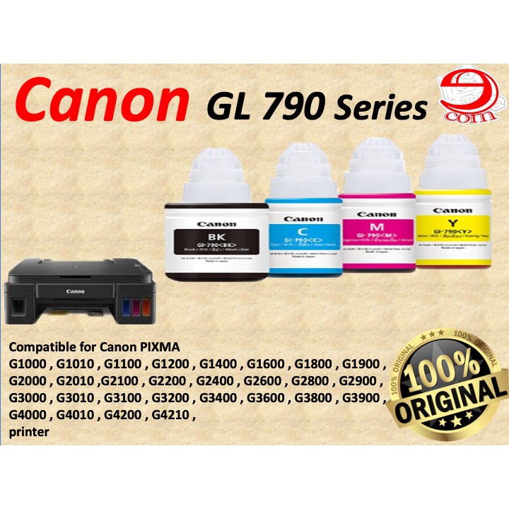 Canon Pixma G3000 , G3010 , G3100 , G3200 , G3400 , G3600 , G3800 , G3900 Series Refill Ink ...