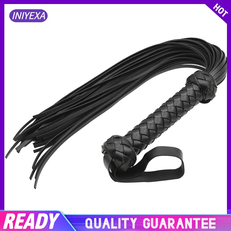 Soft PU Leather Riding Crop Braided Leather Handle Horse 75cm | Shopee ...