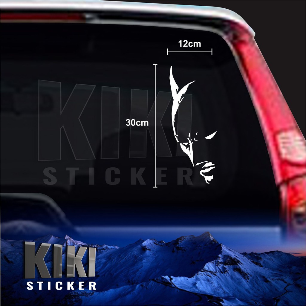 Cutting STICKER - CAR BODY DOOR GLASS STICKER - FACE BATMAN SILUET ...