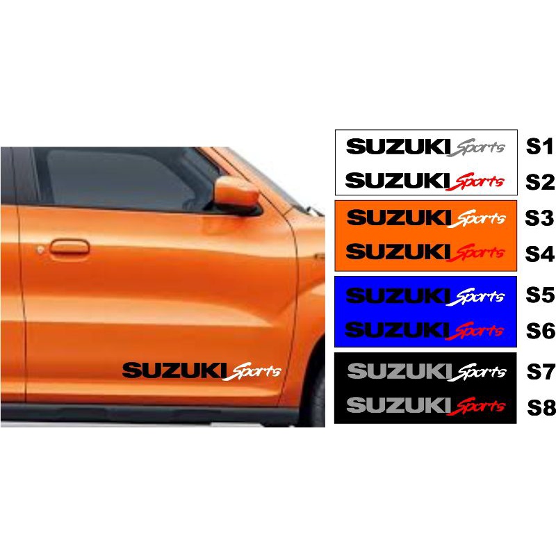 Suzuki Sports Car Sticker for Side Door Fit for any suzuki doors Vitara ...