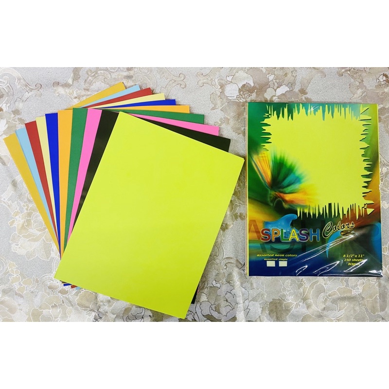 splash colored paper sold per ream | Shopee Philippines