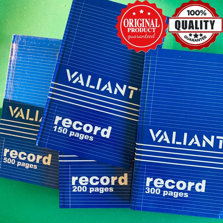 Valiant Record Book / Log Book 7 x 11.3 inches 150/200/300/500 pages ...