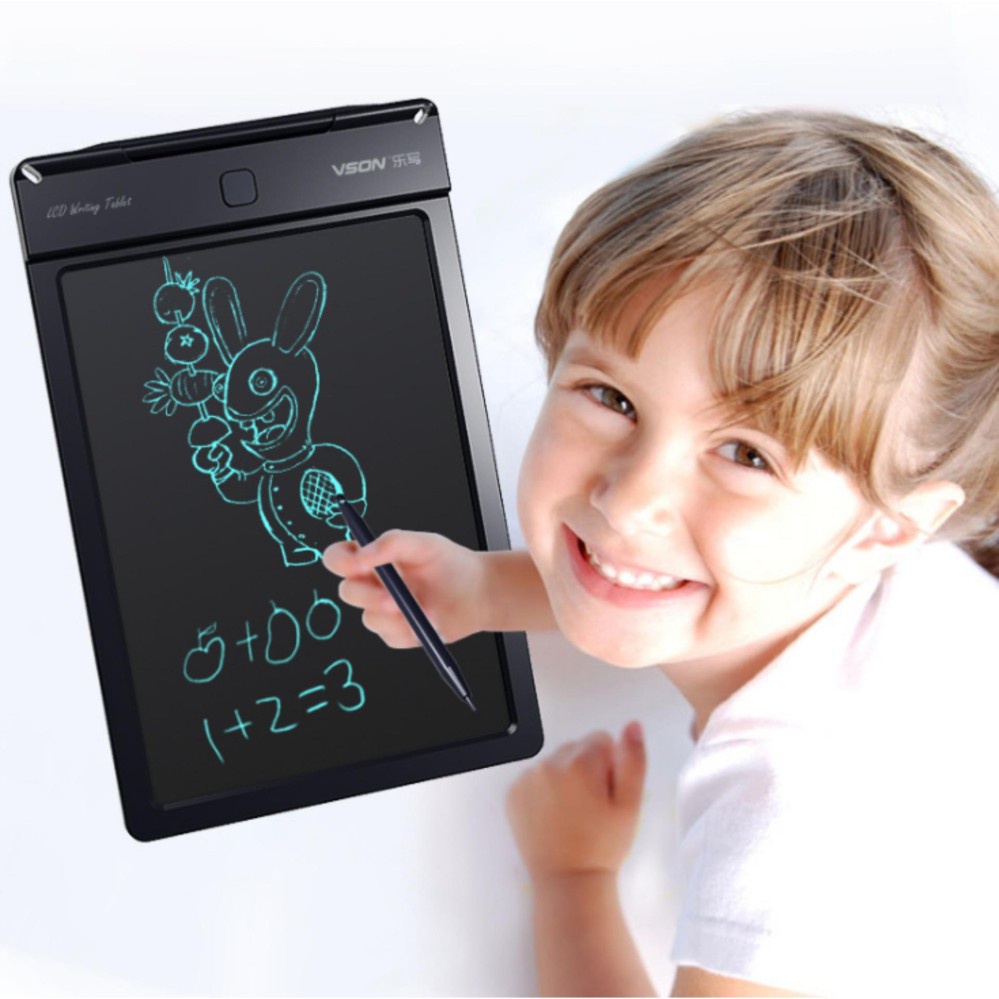 GSE VSON Portable 9 Inch LCD Panel Tablet Writing Drawing Graphics Board for Children | Shopee ...