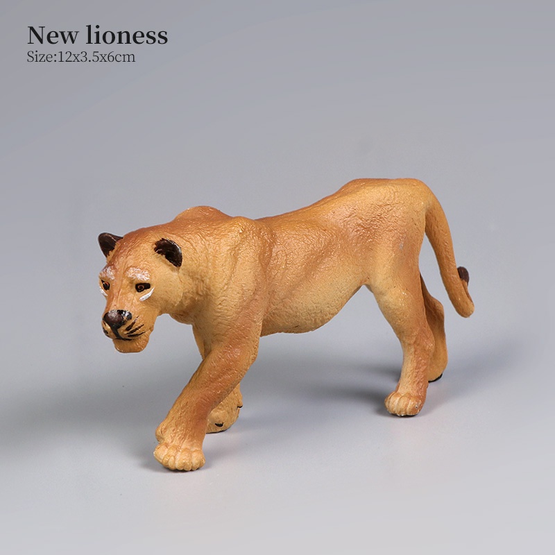 African Wild Lion Solid Simulation Animals Model Toy Realistic Plastic ...