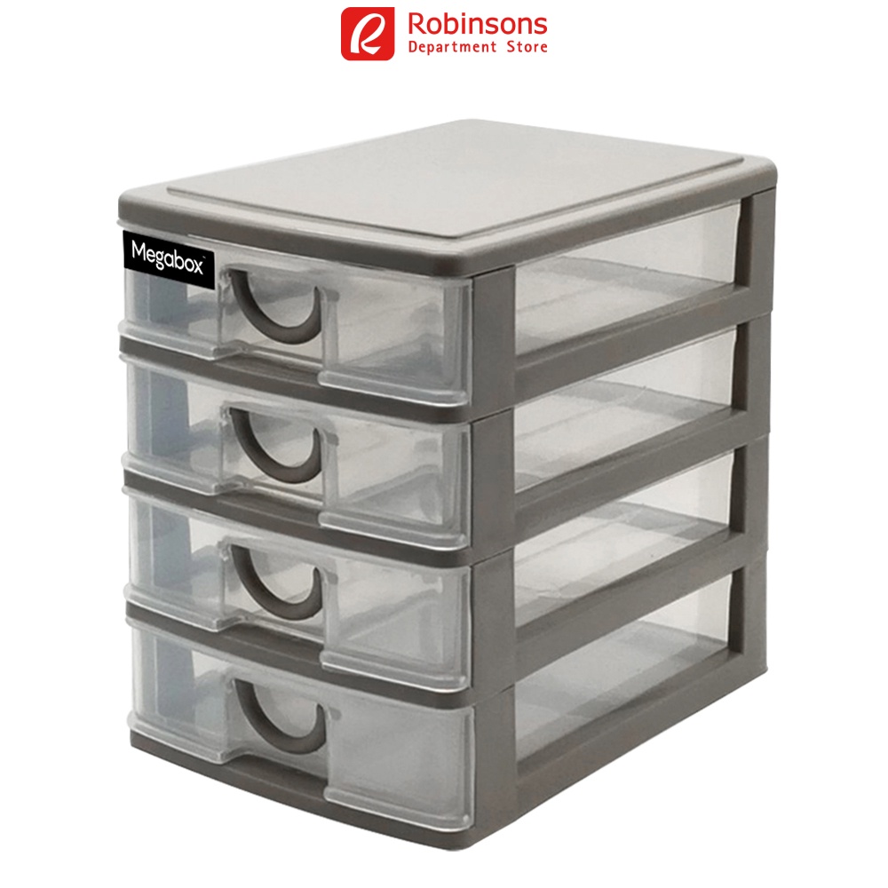Megabox 4-Layer Drawer (Gray) | Shopee Philippines