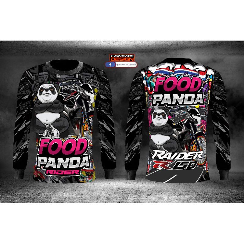 Food Panda T-Shirt full sublimation 3D T-Shirt Breathable Long Sleeve ...