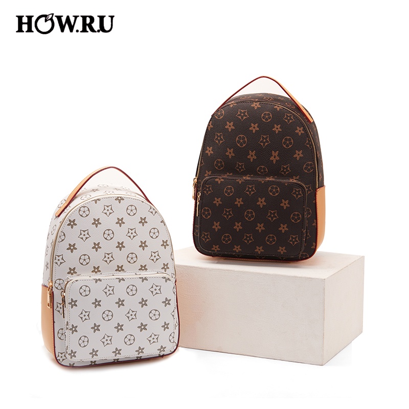 How.R.U Korean Fashion Original Backpack Pu Leather Bag For Women ...
