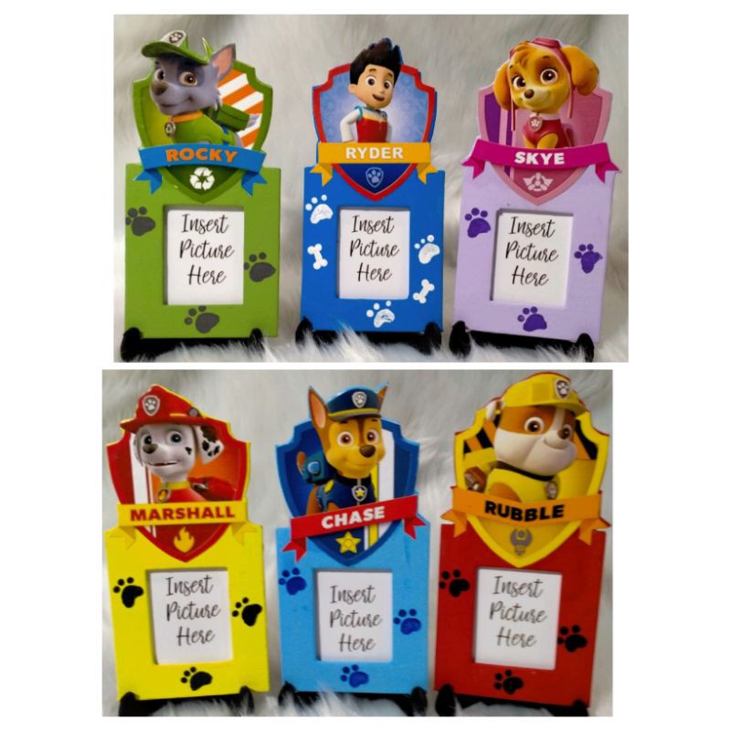 Paw Patrol Magnetic Frame with Stand also set of 6 | Shopee Philippines