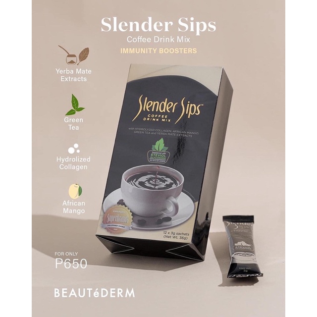 Beautederm Slender Sips Coffee B1T1 | Shopee Philippines