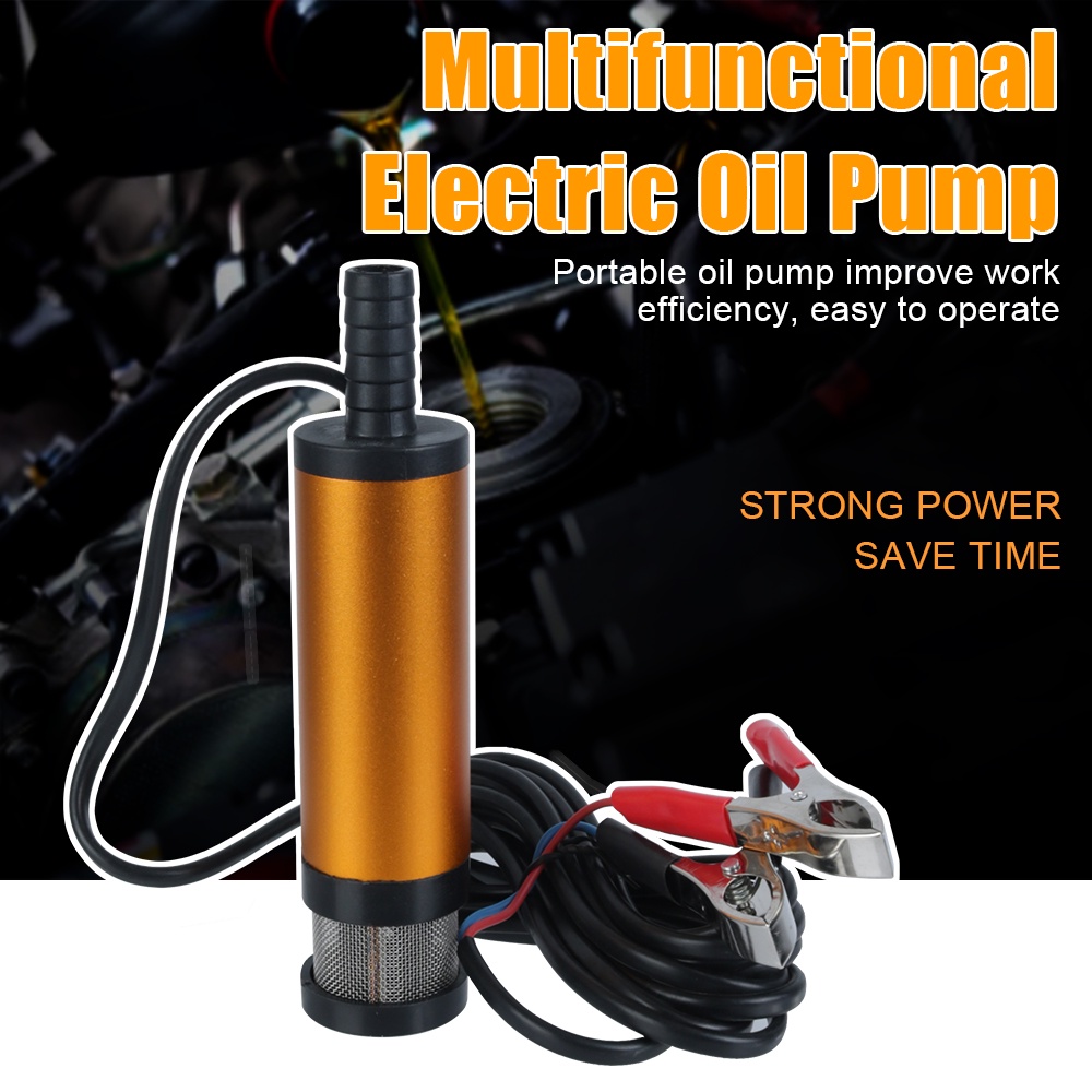 Car Electric Oil Pump 12V Diesel Submersible Shell Fuel Transfer Pump ...