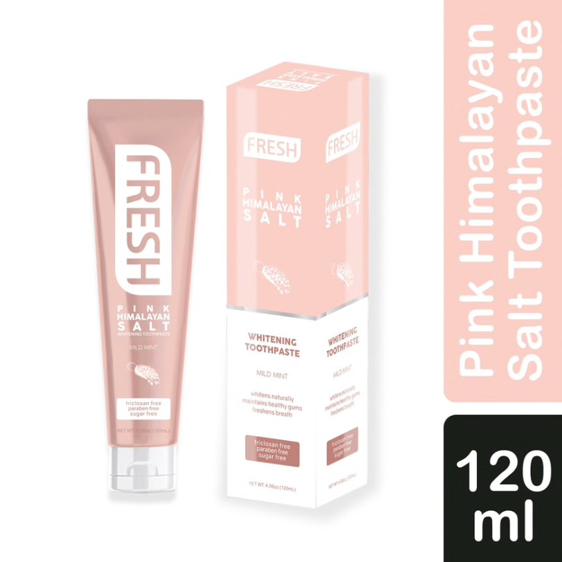 Fresh Pink Himalayan Salt Whitening Toothpaste 120ml | Shopee Philippines
