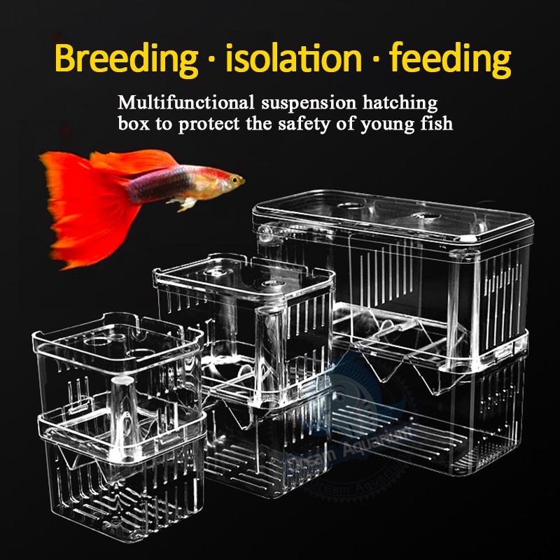 Isolation Box for Aquariums Isolation incubator Hatching box Acrylic ...