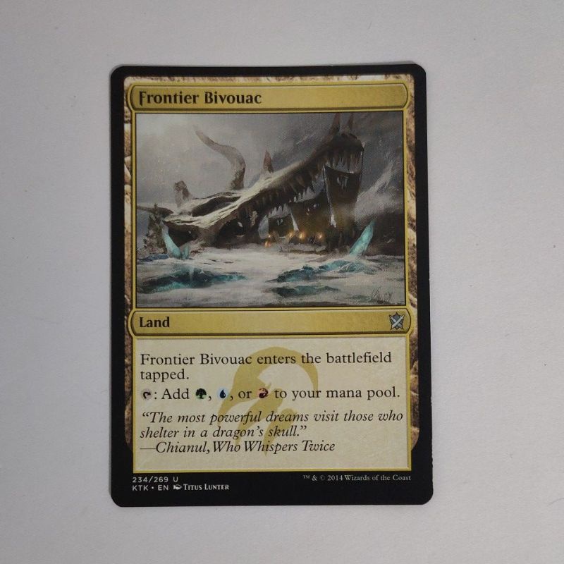 MTG Card FRONTIER BIVOUAC Magic the Gathering Trading Card Game Land ...