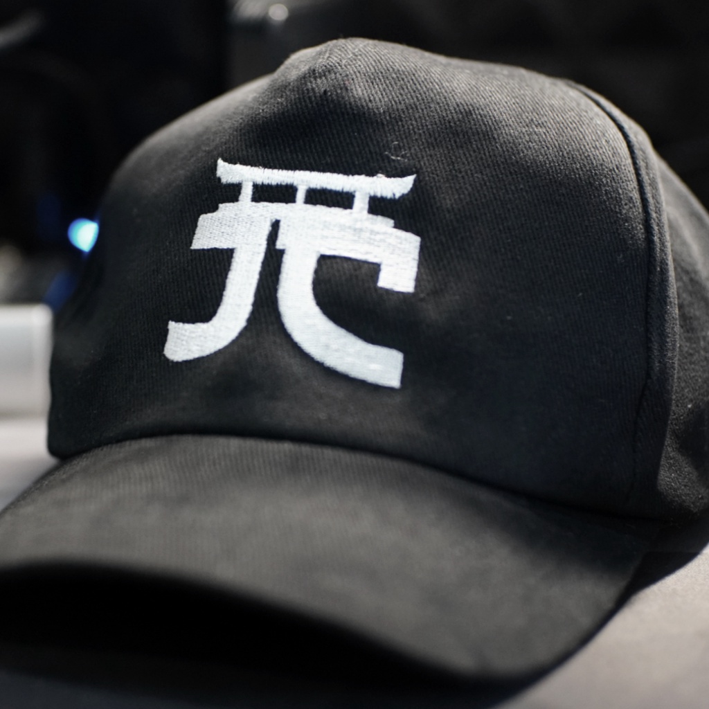 SOLID NINJA jccaloy CAP Brush Cap Unisex Color BLACK with Gaming Logo ...